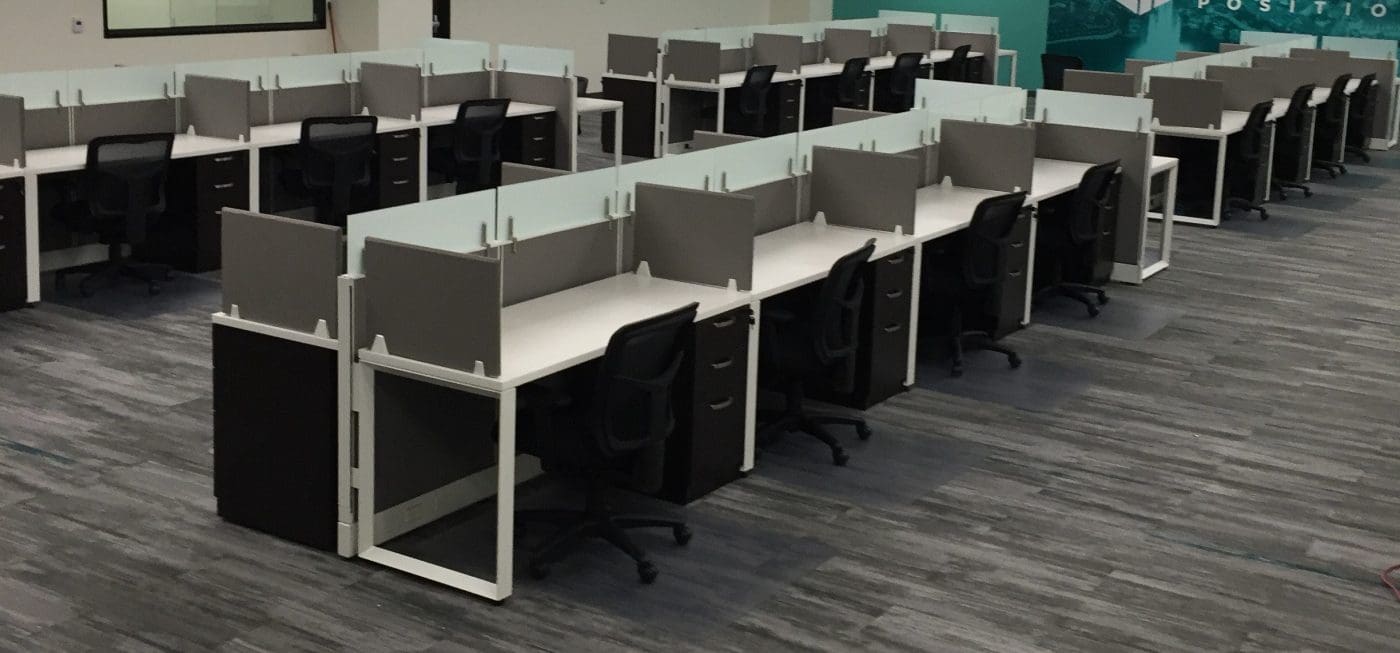 45 Modern 60” x 24” Cubicles - Office Stations Available