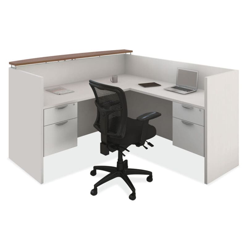 Order Stylish Haven Laminate Reception Desks Budget-Friendly