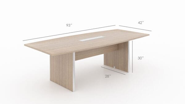 Potenza Modern Conference Table - Choose Size 8' - 12'
