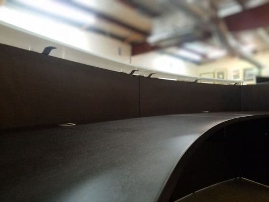 Potenza Curved Reception Desk - Modern Reception Desk - 2 Person Curved ...