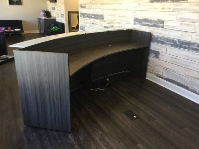 Curved Reception Desk - Modern & Stylish