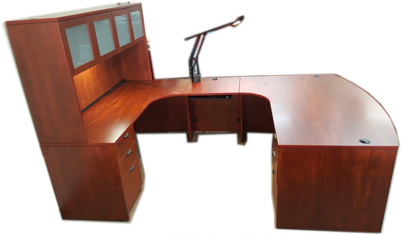 Desk U Shape Right Or Left Extended Bow Front Desk With Glass Door desk-u-shape-right-or-left-extended-bow-front-desk-with-glass-door