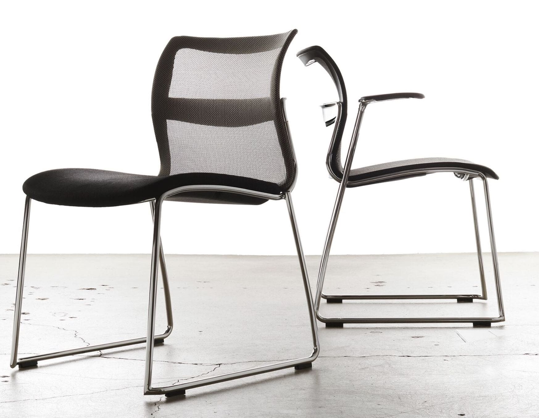 4 Stylex Zephyr Mesh Used Stack Chairs Pack Of 4 Smart Buy Office Furniture 
