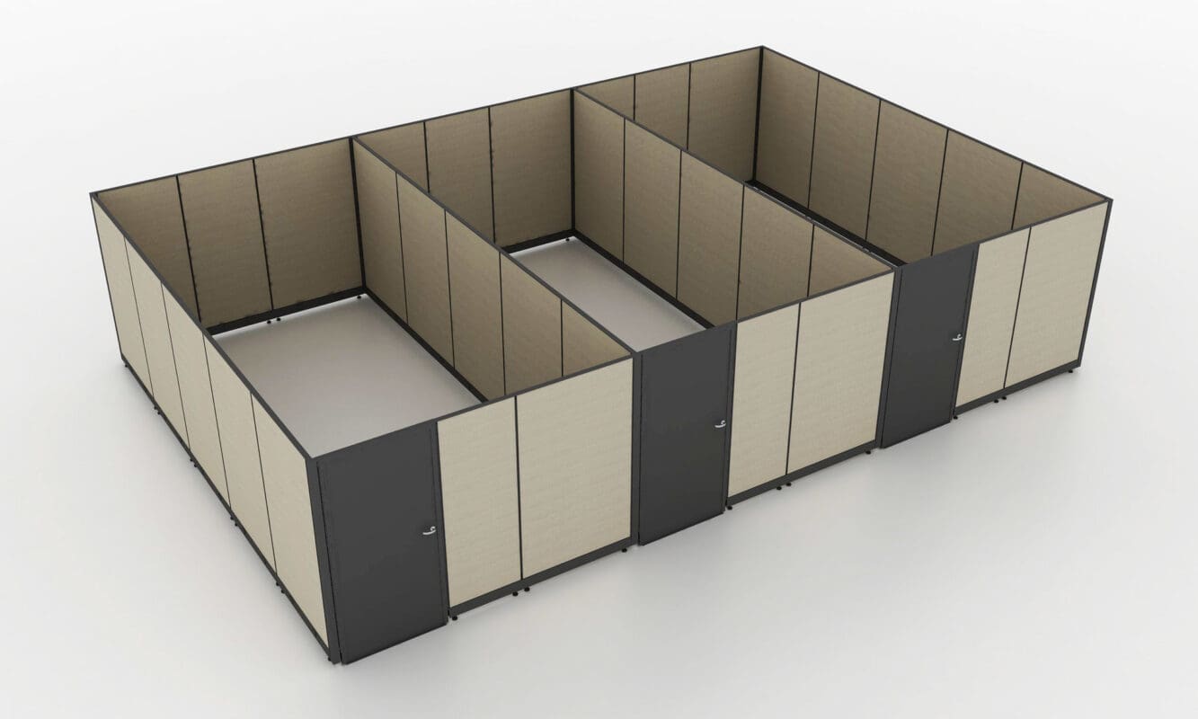 Friant Novo Office Cubicles with Doors 20x10 7 High | Smart Buy Office ...