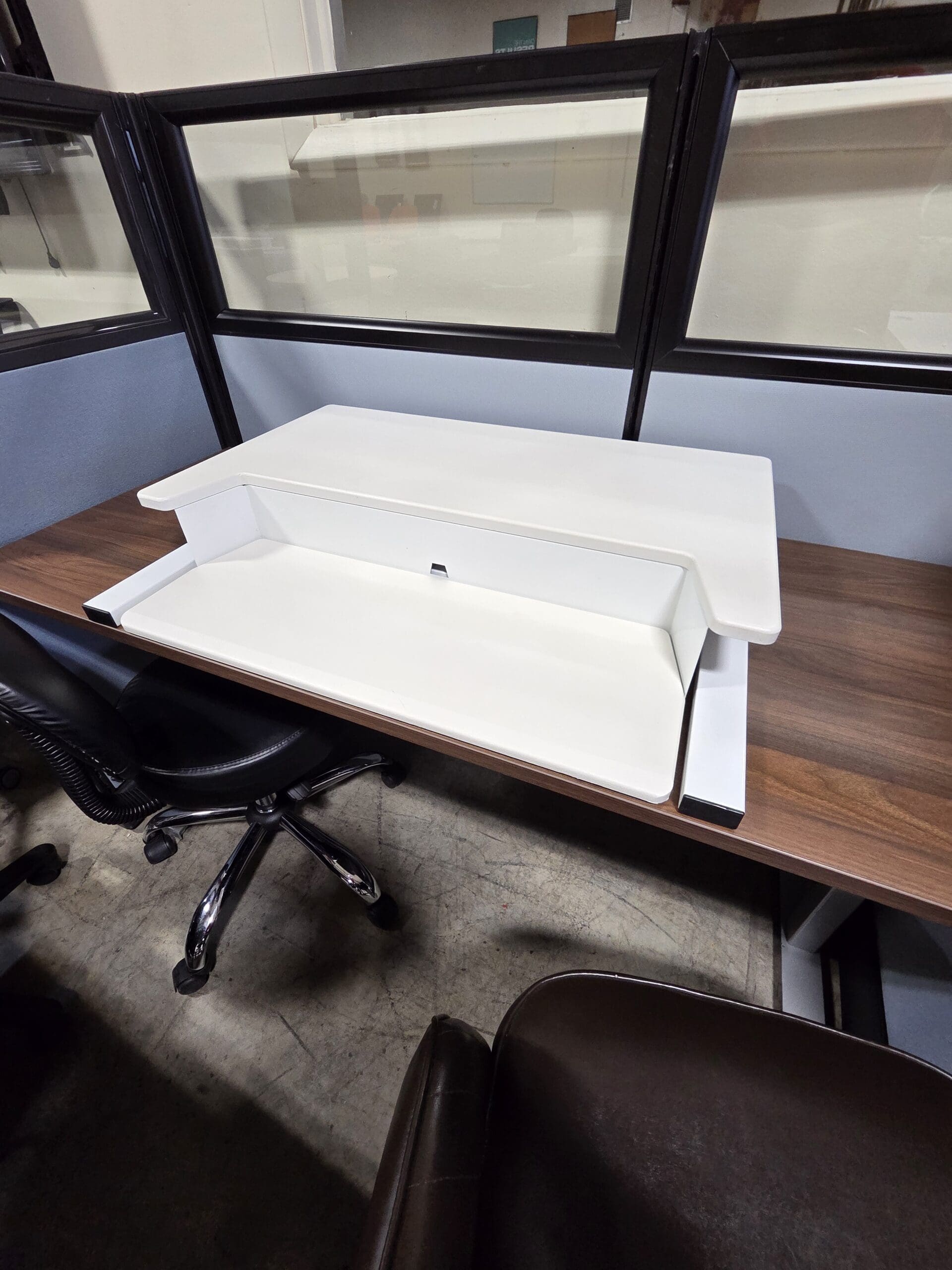 Used Sit Stand Desk Topper - White OR Black Available